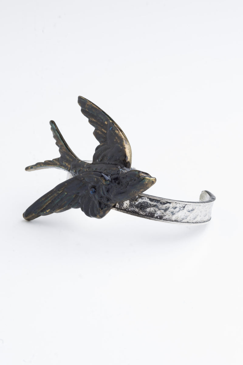 Swallow Jewellery | Bird Cuff | Dark Bohemian Style | Artisan Cuff ...